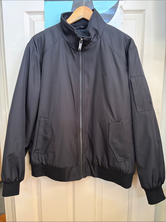 Calvin Klein | Jackets & Coats | Calvin Klein Black Mens Bomber Jacket ...
